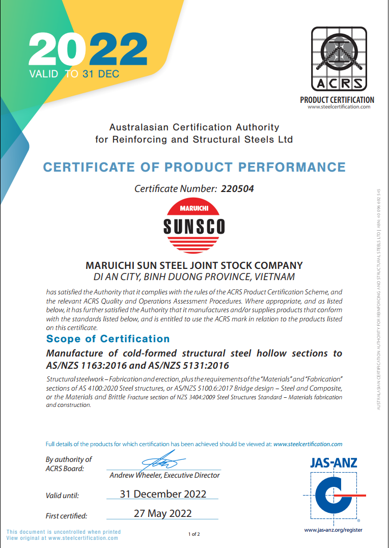 Maruichi Sun Steel JSC